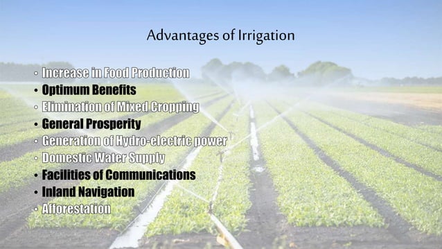 Introduction to Irrigation Engineering | PPTX