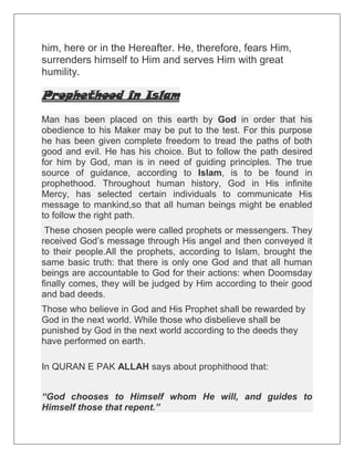 Introduction to islam assignment for students ms word | DOCX