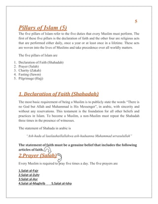 Introduction to islam assignment for students ms word | DOCX