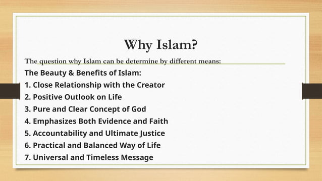 Introduction to Islam/Islam and its Perfection.pptx