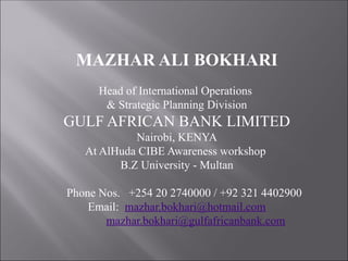 Introduction to Islamic Banking By Mazher Ali Bokhari.pptx