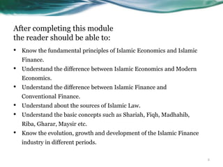 Introduction to Islamic Economics and Finance | PPTX