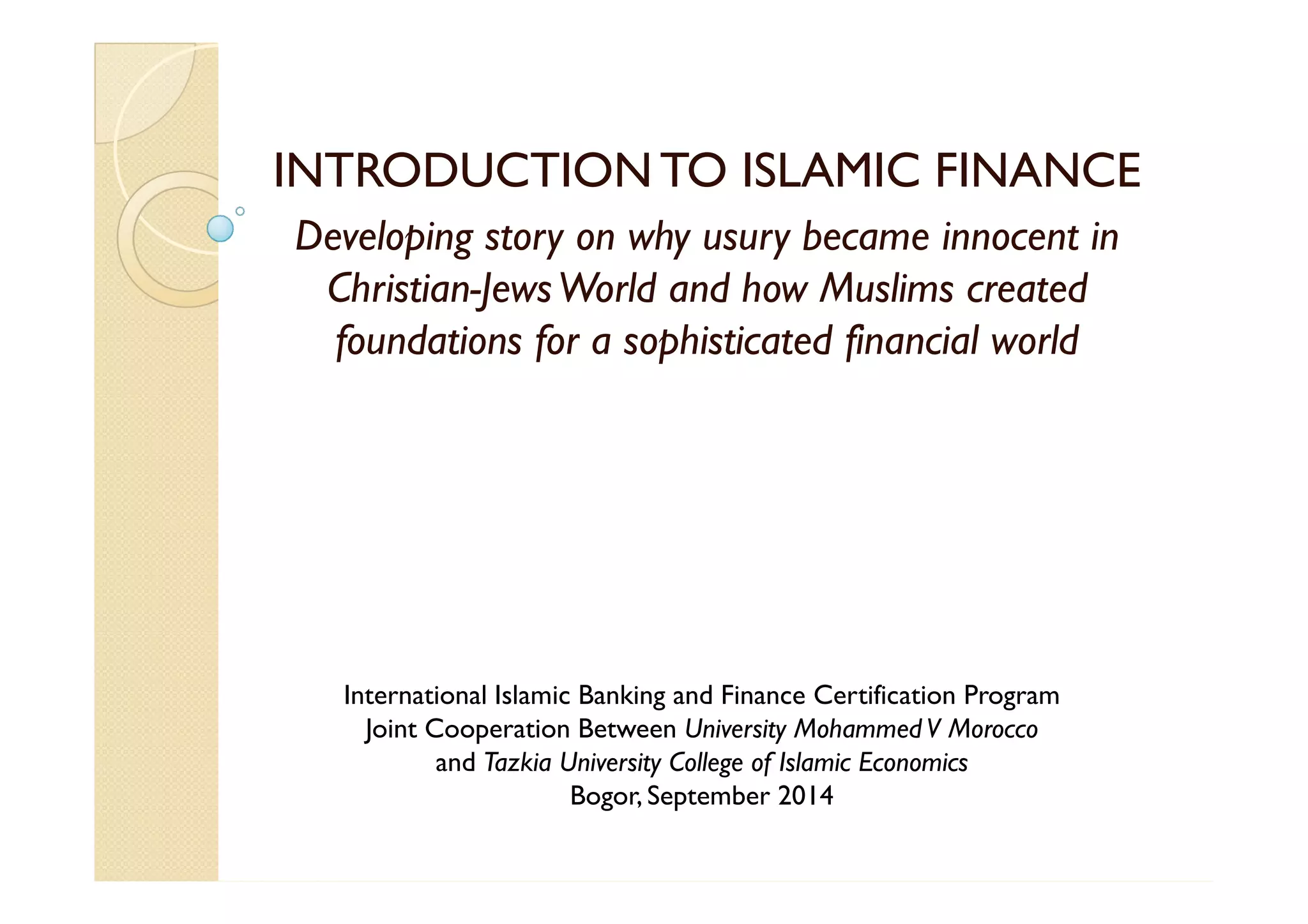 Introduction to islamic finance | PDF