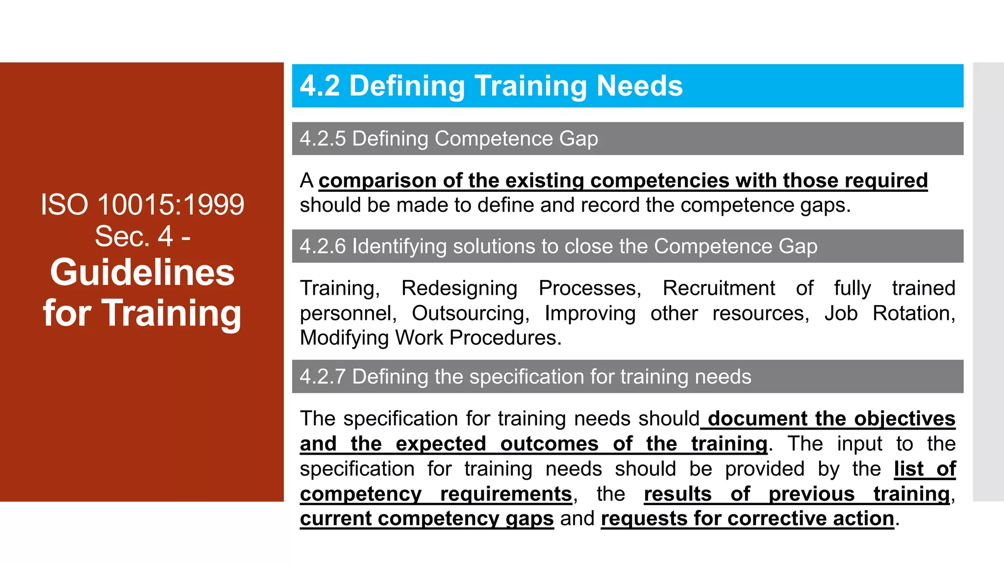 Introduction to ISO 10015 Quality Management – Guidelines for Training ...