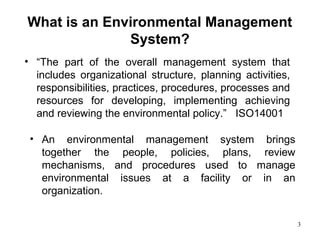 Introduction to iso 1400 and ems | PPT