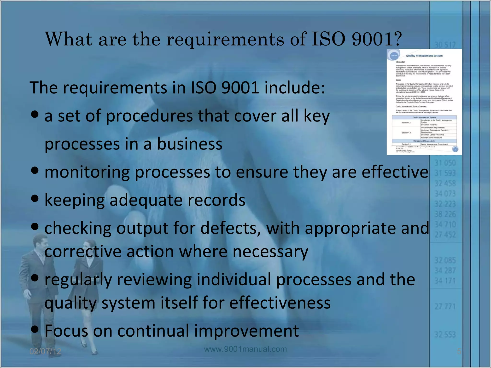 Introduction to iso 9001 | PPT
