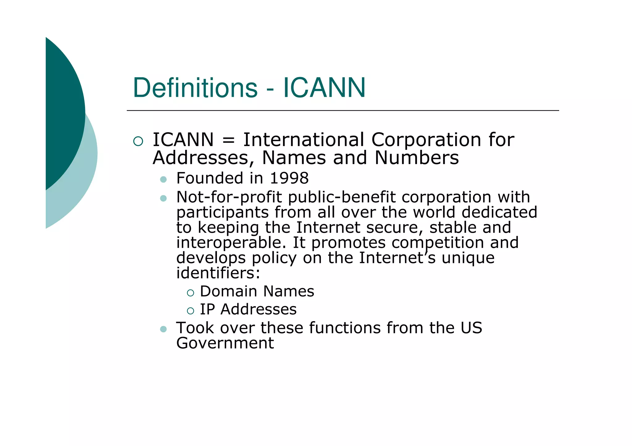 Introduction to ISOC and ICANN | PDF