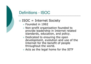 Introduction to ISOC and ICANN | PDF
