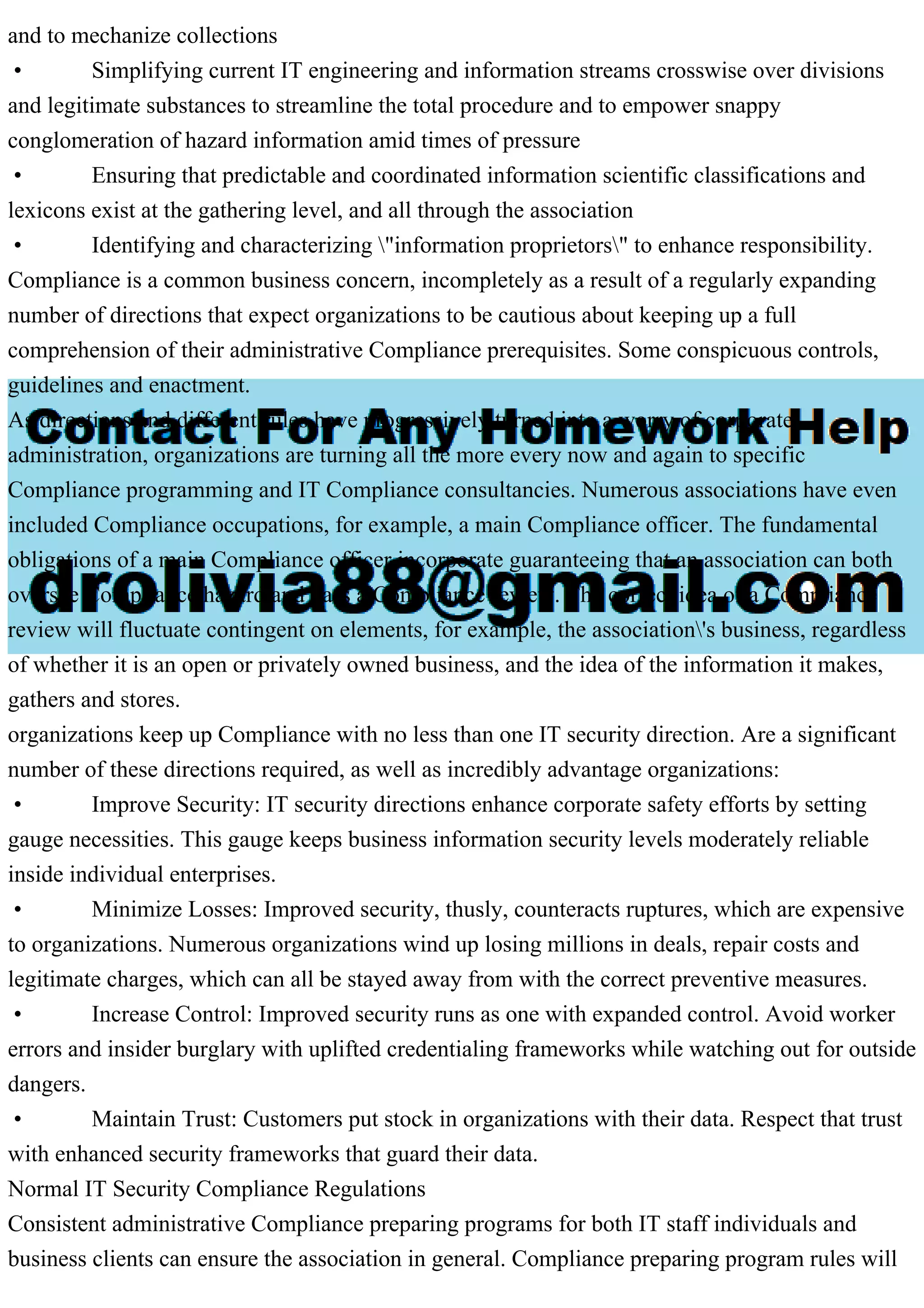 Introduction to IT compliance program and Discuss the challenges IT .pdf