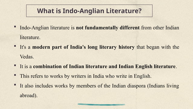 Introduction to Indian Writing in English | PPTX