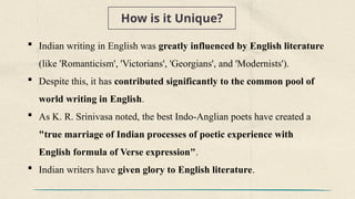 Introduction to Indian Writing in English | PPTX