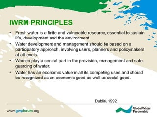 Introduction to Integrated water resource management | PPT