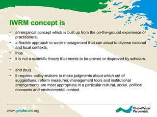 Introduction to Integrated water resource management | PPT