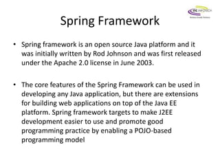 Introduction to j2 ee frameworks | PPTX