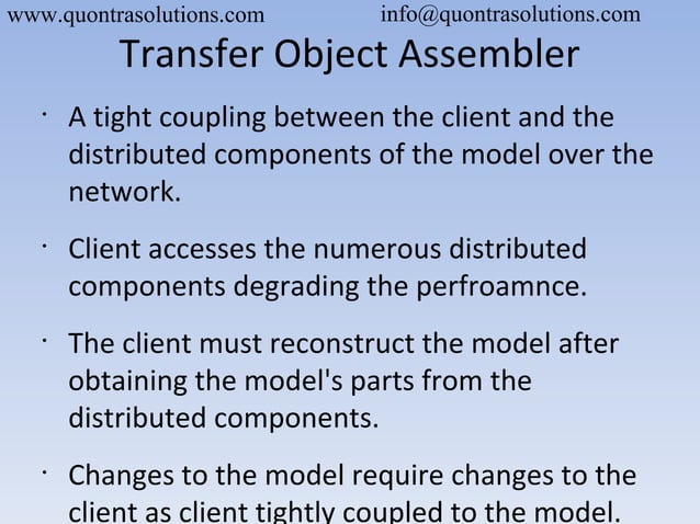 Introduction to j2 ee patterns online training class | PPT