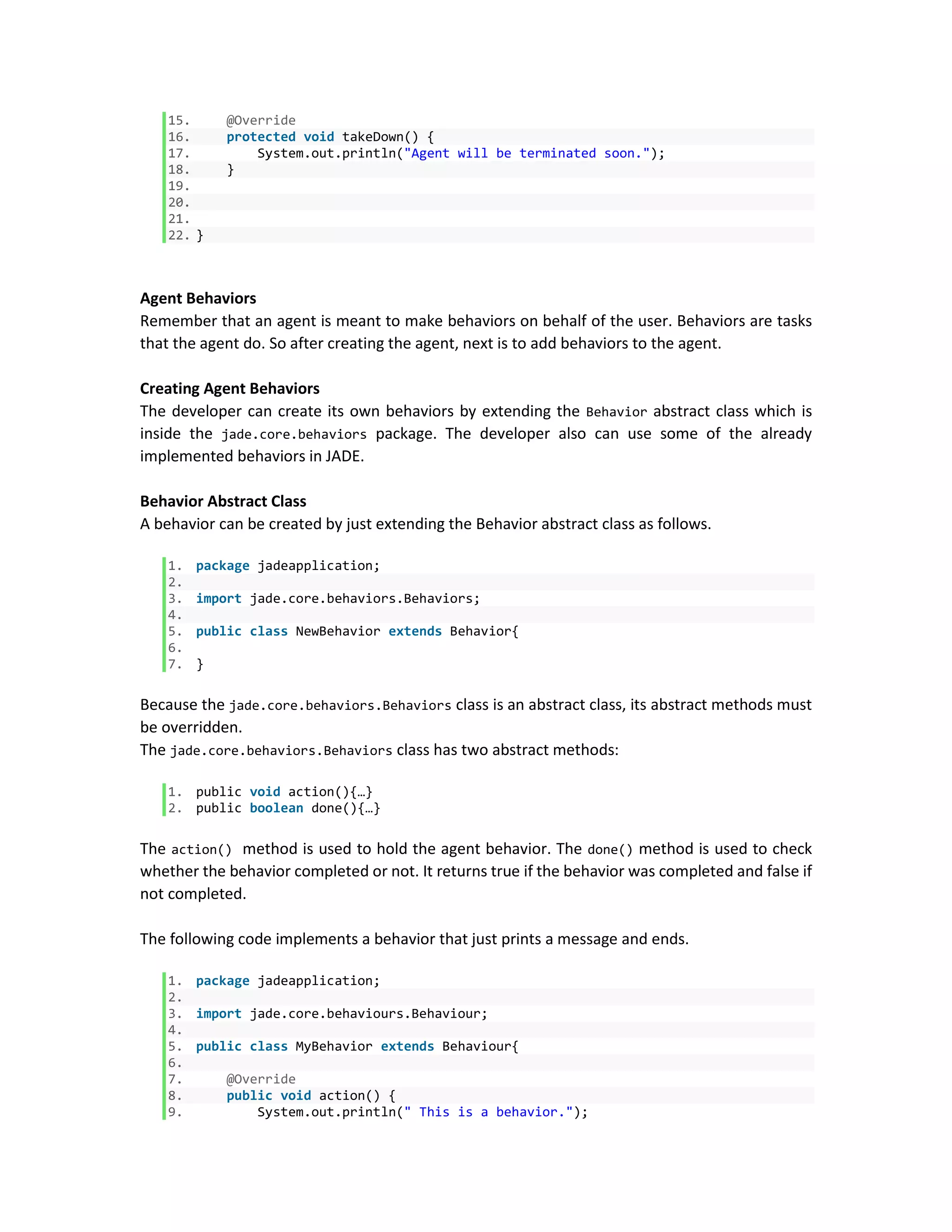 Introduction to JADE (Java Agent DEvelopment) Framework | PDF