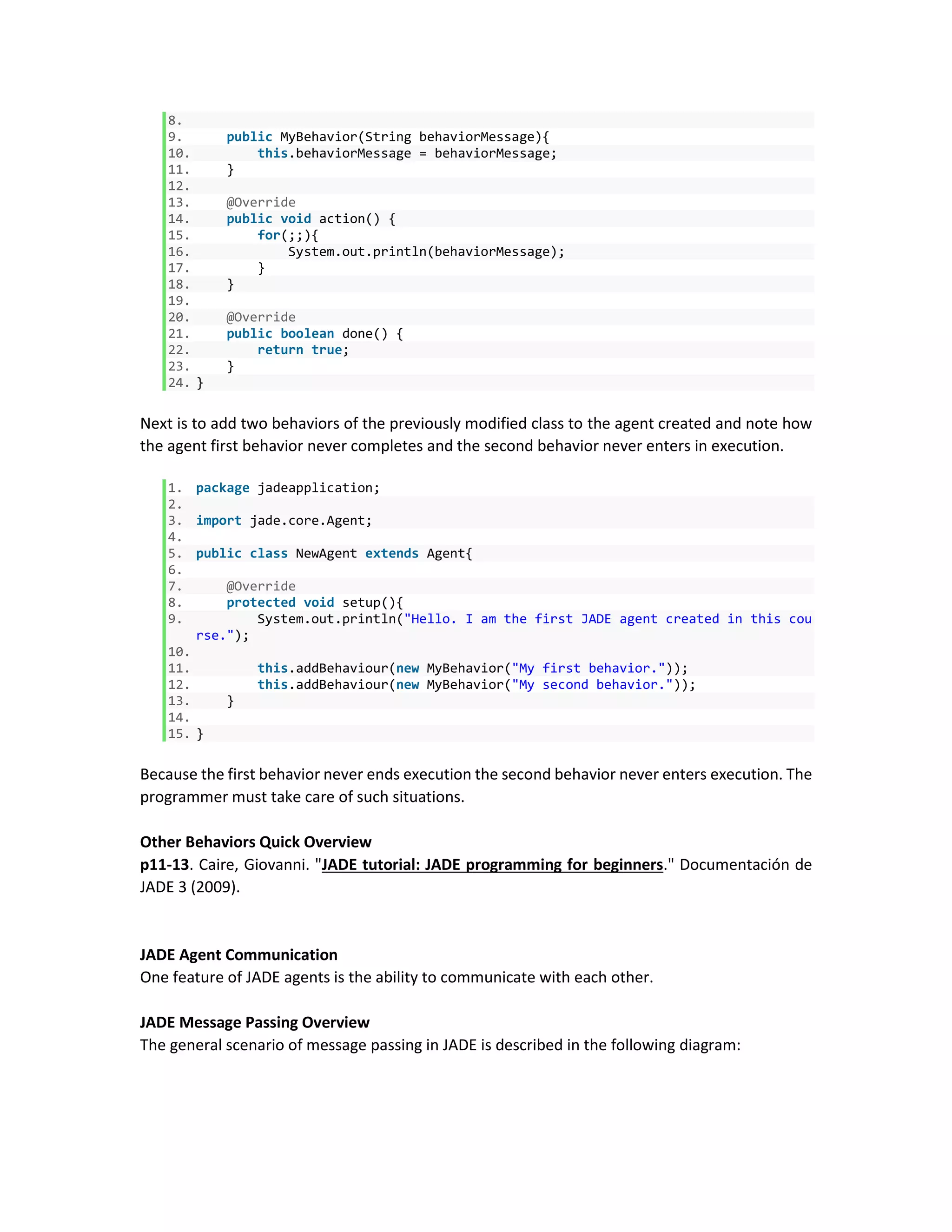 Introduction to JADE (Java Agent DEvelopment) Framework | PDF