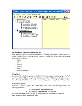Introduction to JADE (Java Agent DEvelopment) Framework | PDF