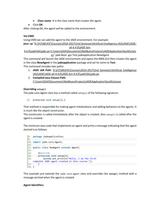 Introduction to JADE (Java Agent DEvelopment) Framework | PDF