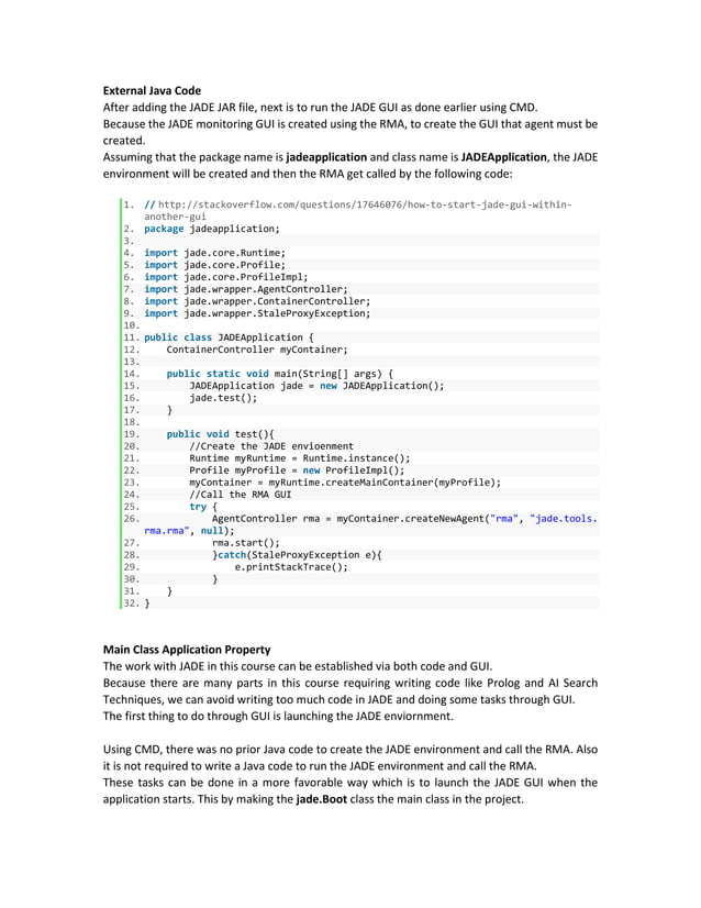 Introduction To Jade Java Agent Development Framework Pdf