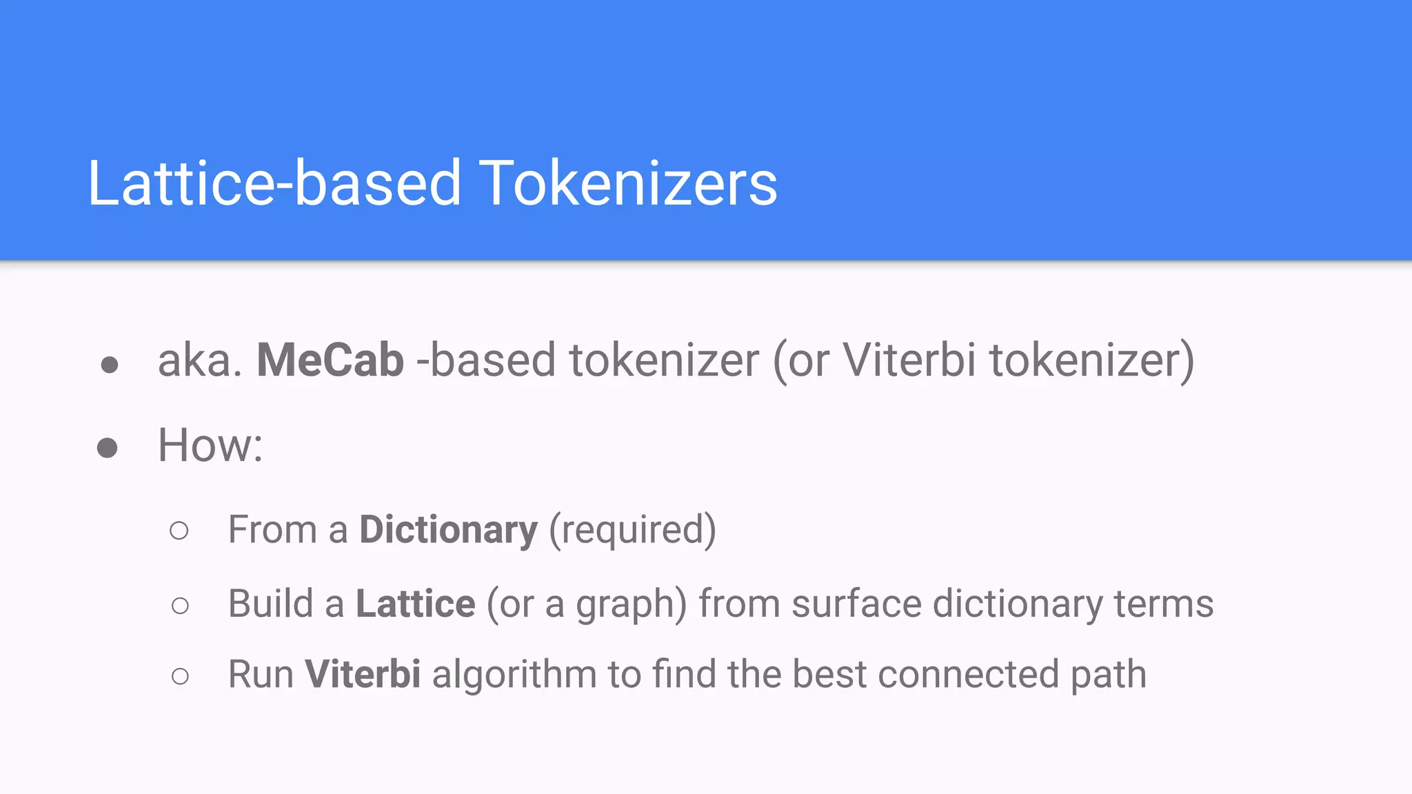 Introduction to japanese tokenizer | PPT