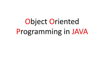 Introduction to java | PPTX | Programming Languages | Computing