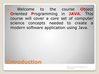 Introduction to java | PPT