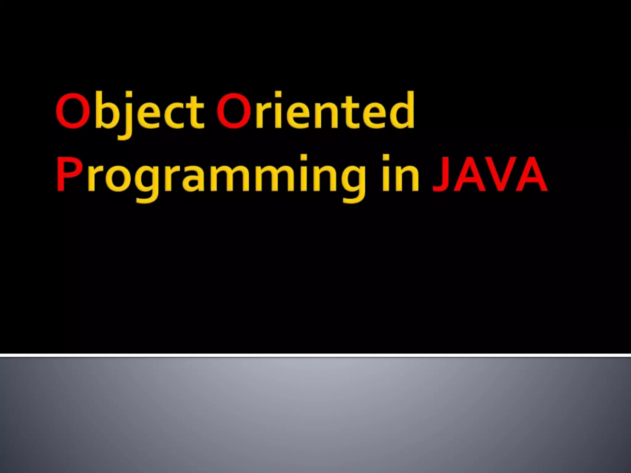 Introduction to java | PPT