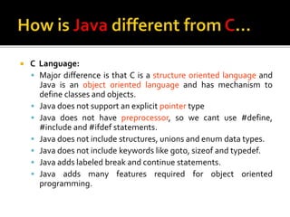 Introduction to java | PPT