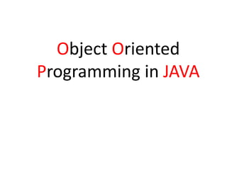Introduction to java | PPT