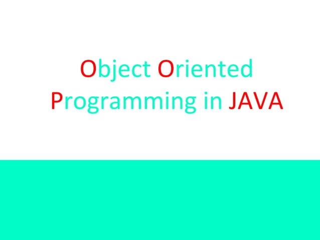 Introduction to java | PPT