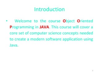 Introduction to java | PPT