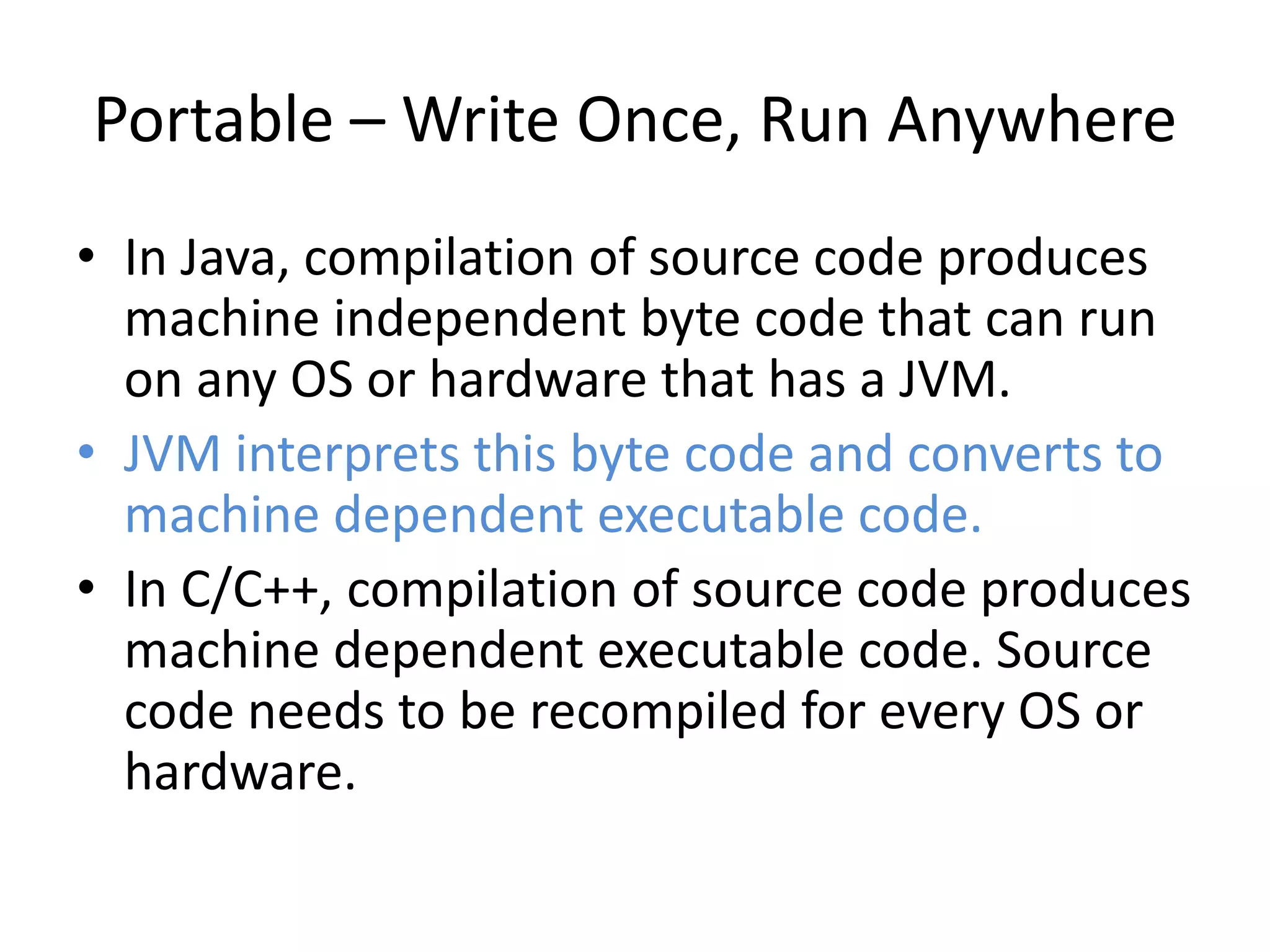 Introduction to java | PPTX
