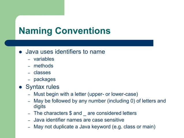 introduction to java | PPT