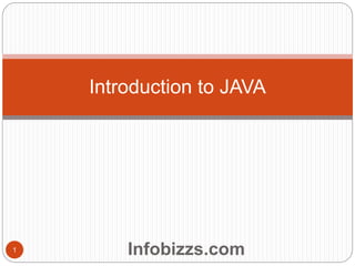 Introduction to java | PPT
