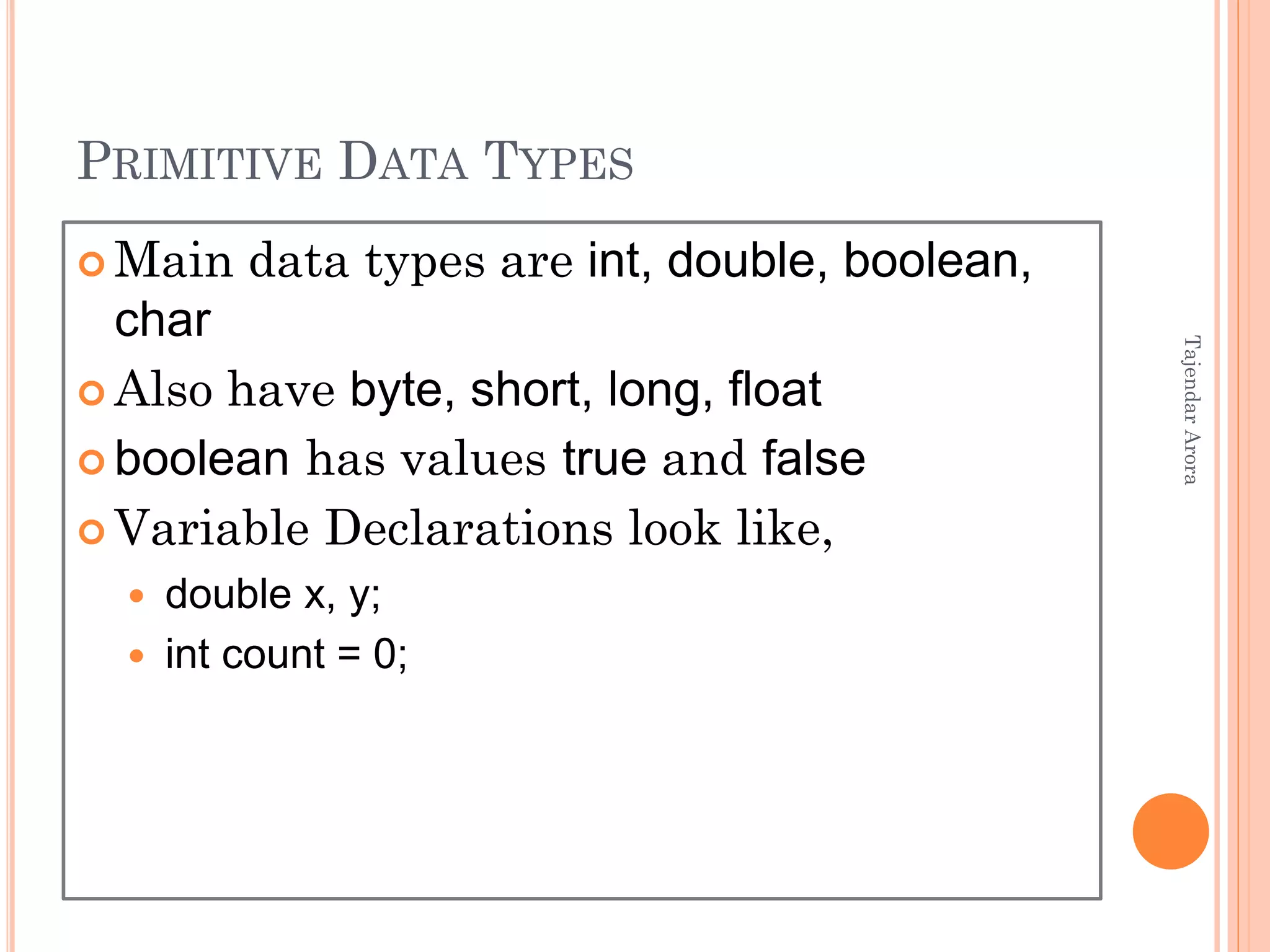 Introduction to java | PPT