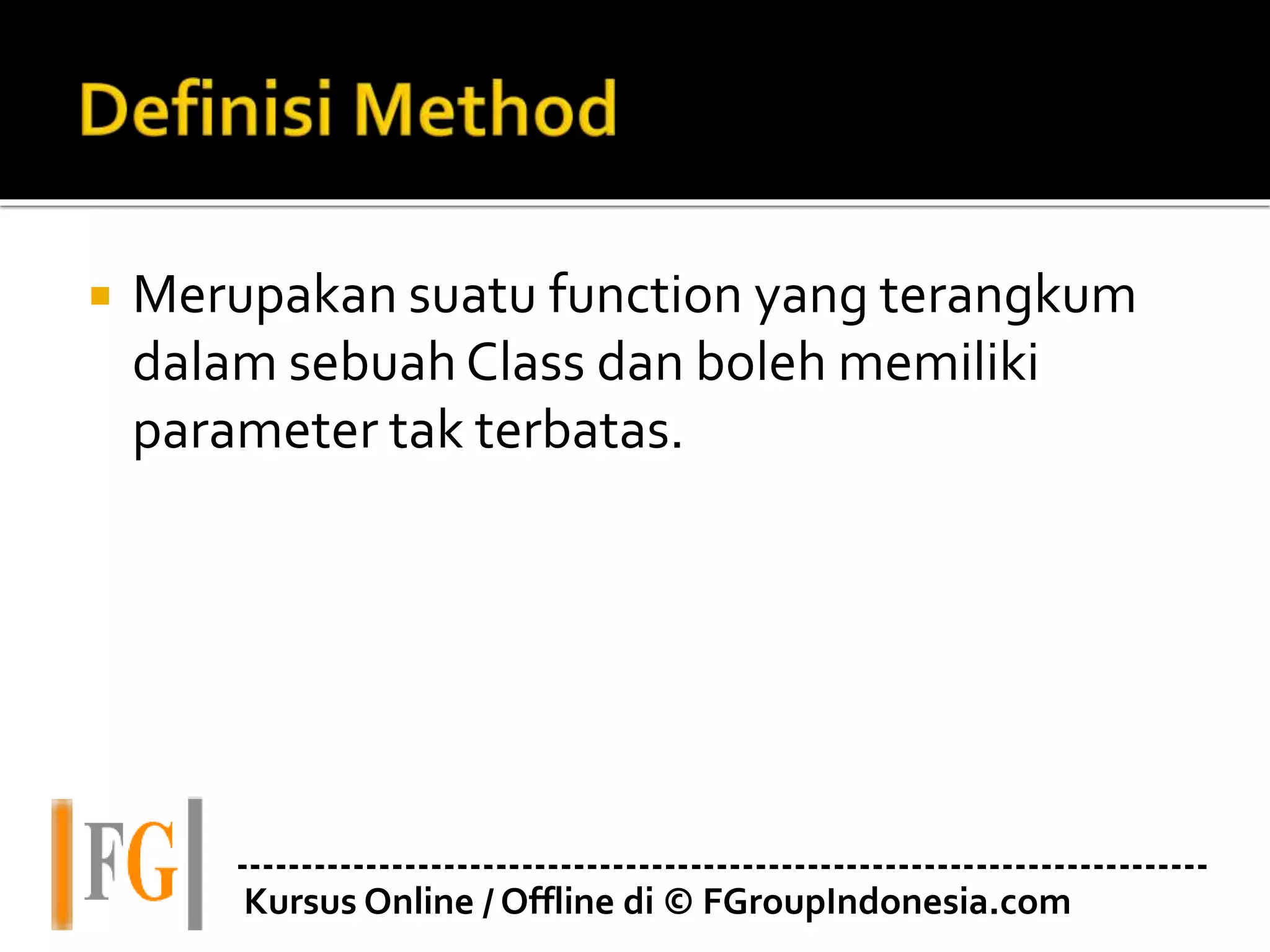Modul Kelas Programming : Introduction to java | PPT