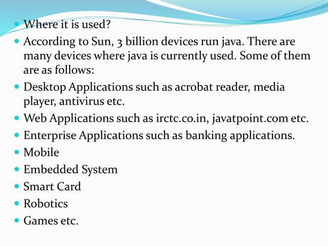 Introduction to java | PPT