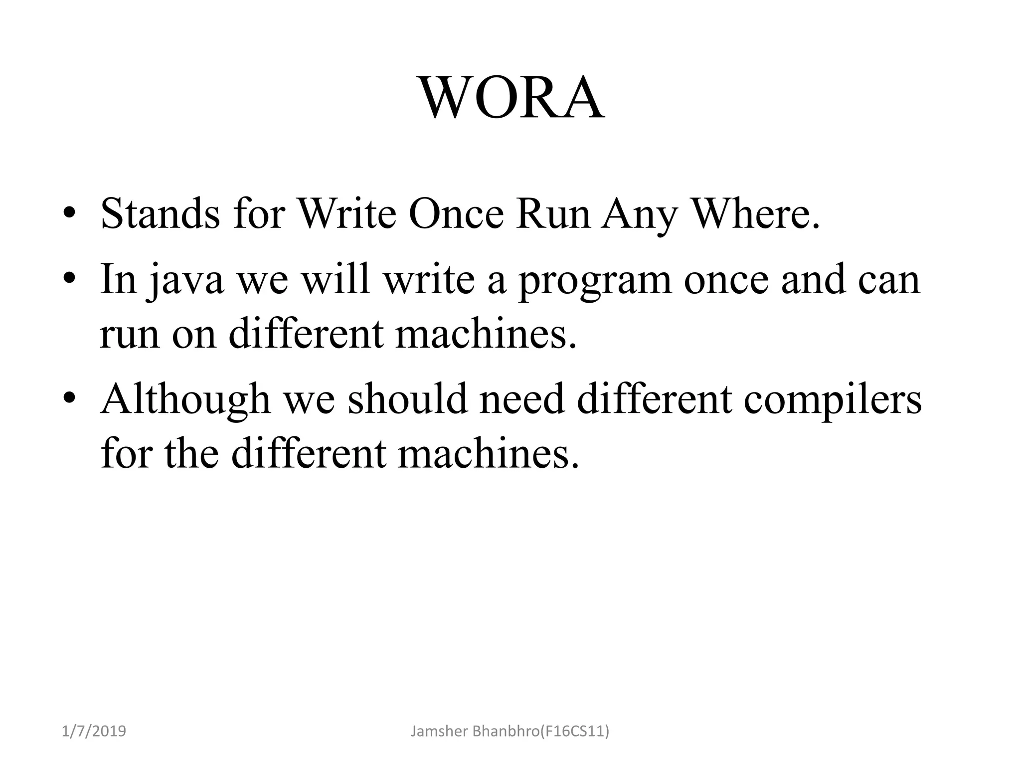 Introduction to java | PPTX