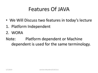 Introduction to java | PPT