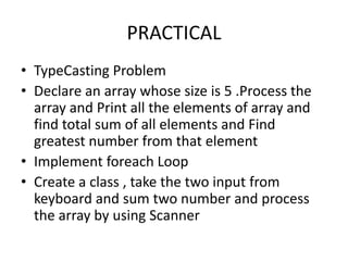 Introduction to java | PPTX