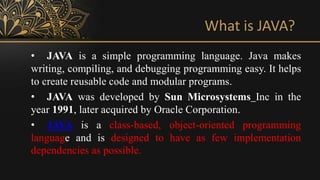Introduction To JAVA.pptx