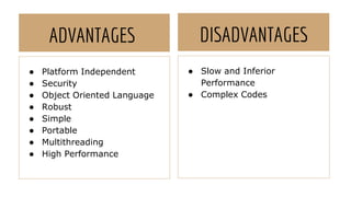 Introduction to Java.pptx | Programming Languages | Computing