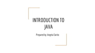 Introduction to Java - Top Uses, Advantages & History | PPT