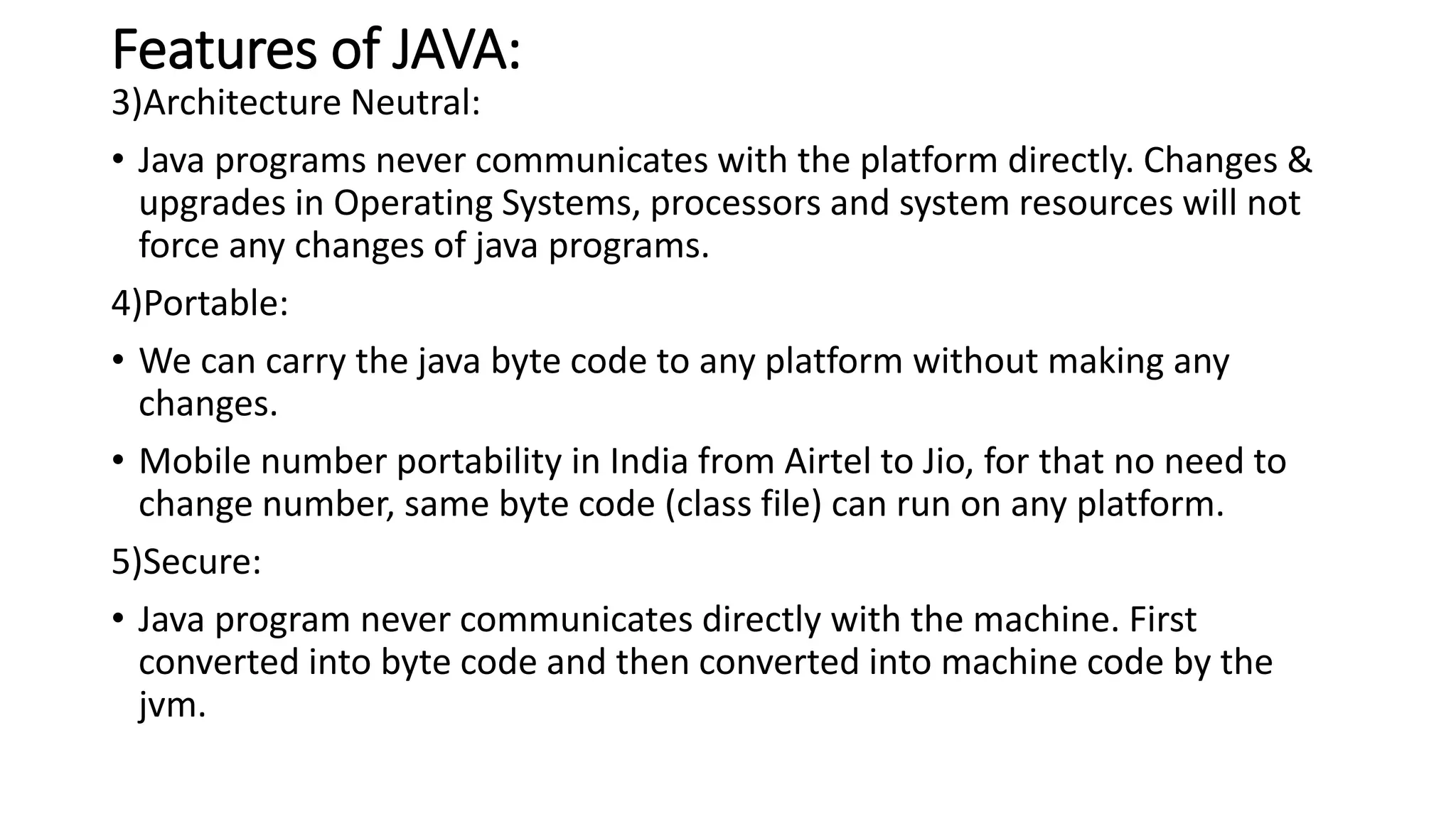 Introduction To Java history, application, features.pptx