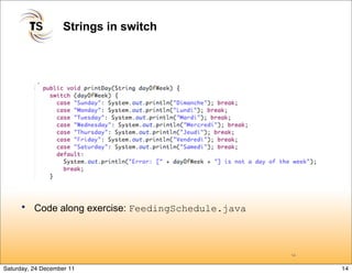 Introduction to Java 7 (Devoxx Nov/2011) | PDF