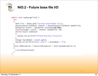 Introduction to Java 7 (Devoxx Nov/2011) | PDF