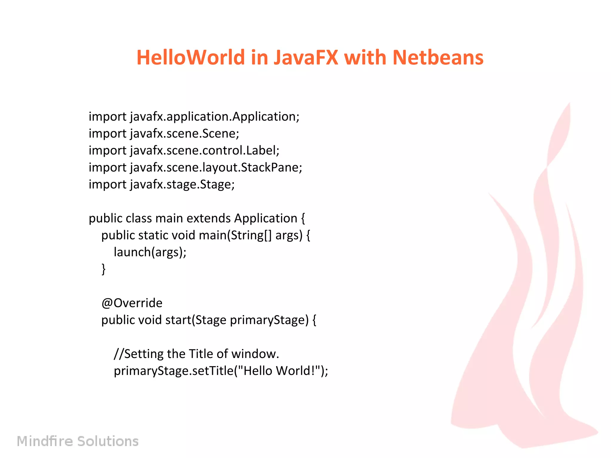 Introduction to JavaFX | PDF