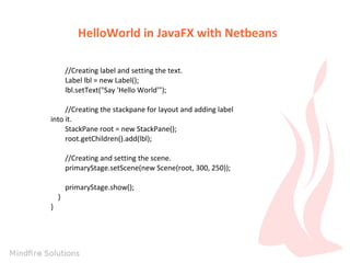 Introduction to JavaFX | PDF