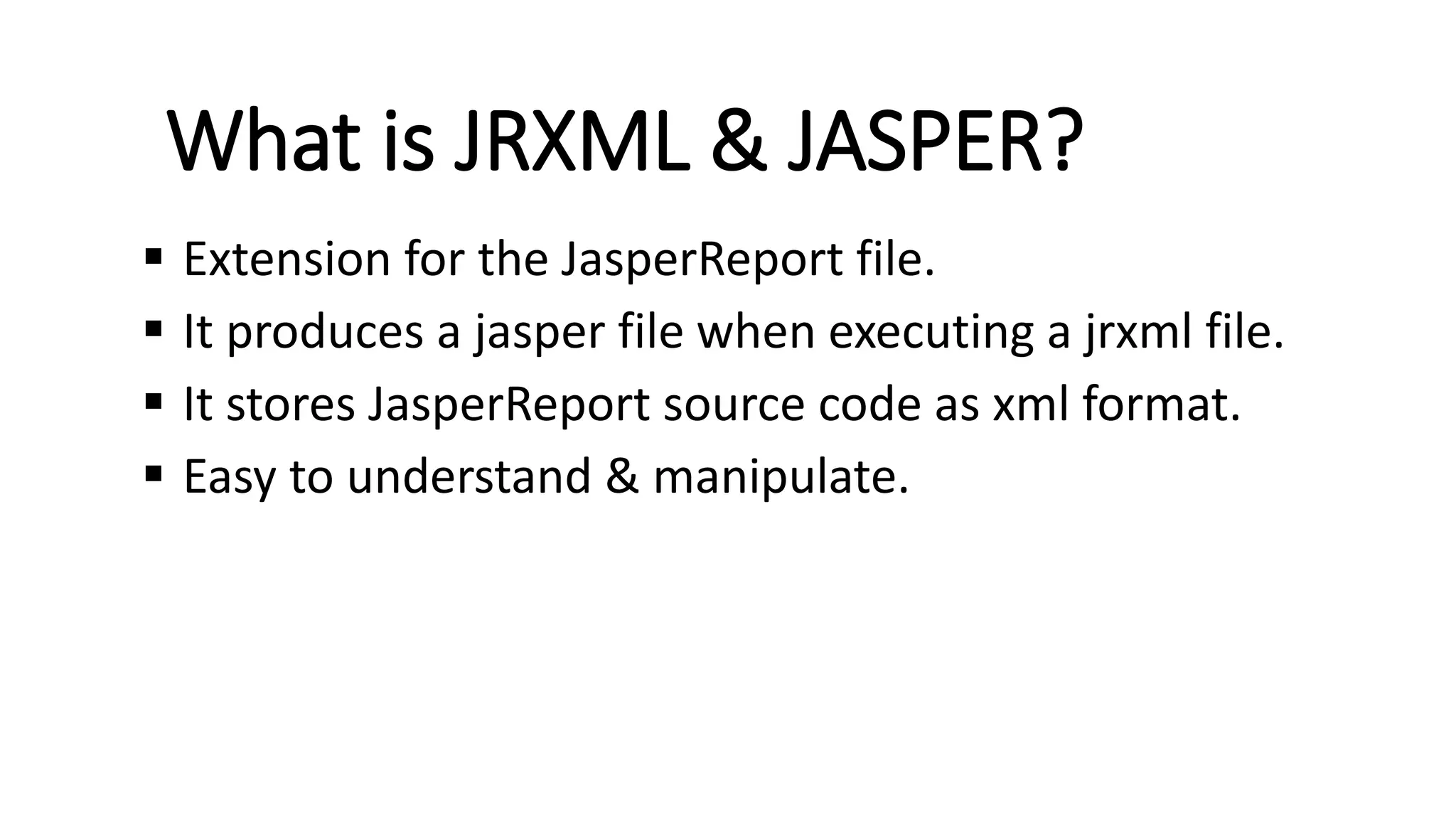 Introduction To Java Jasper Report With Server And Ireport Ppt